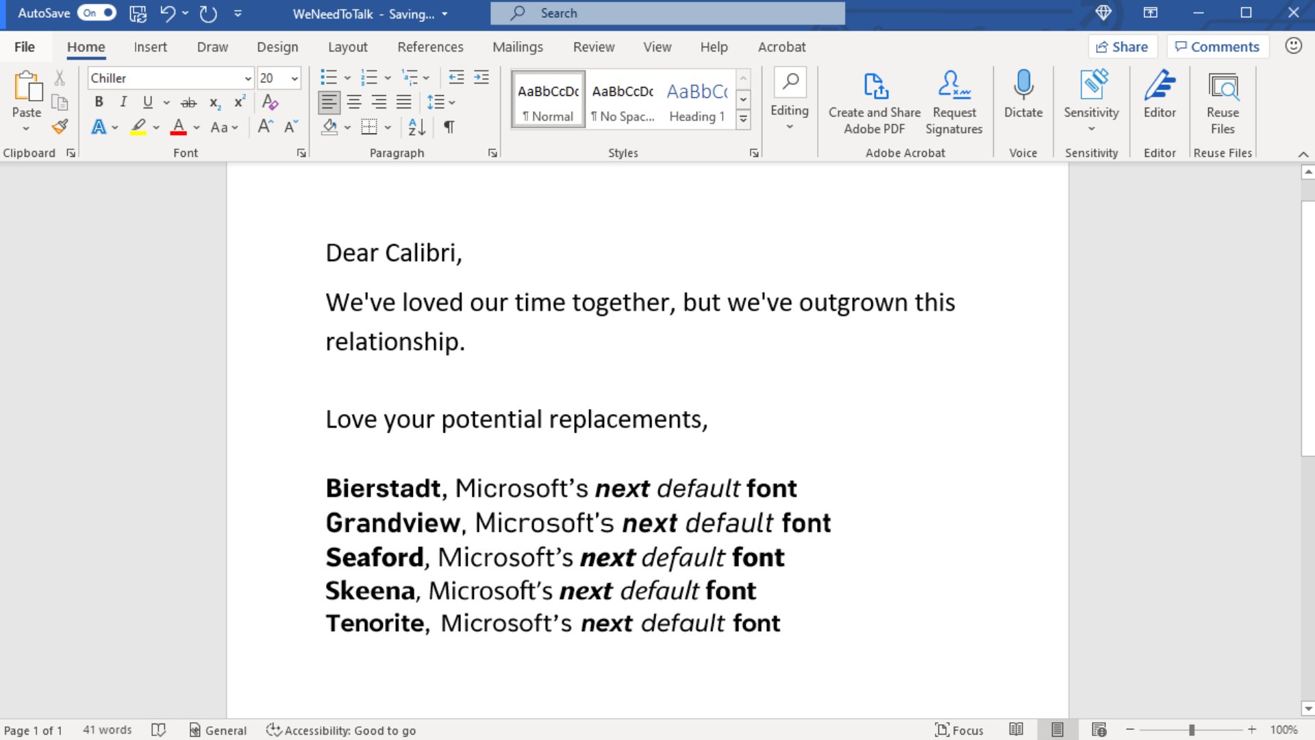 Taking Microsoft s Calibri Replacements For A Spin KAY SINGH